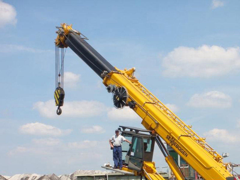 Crane Operational Activity With Equipment