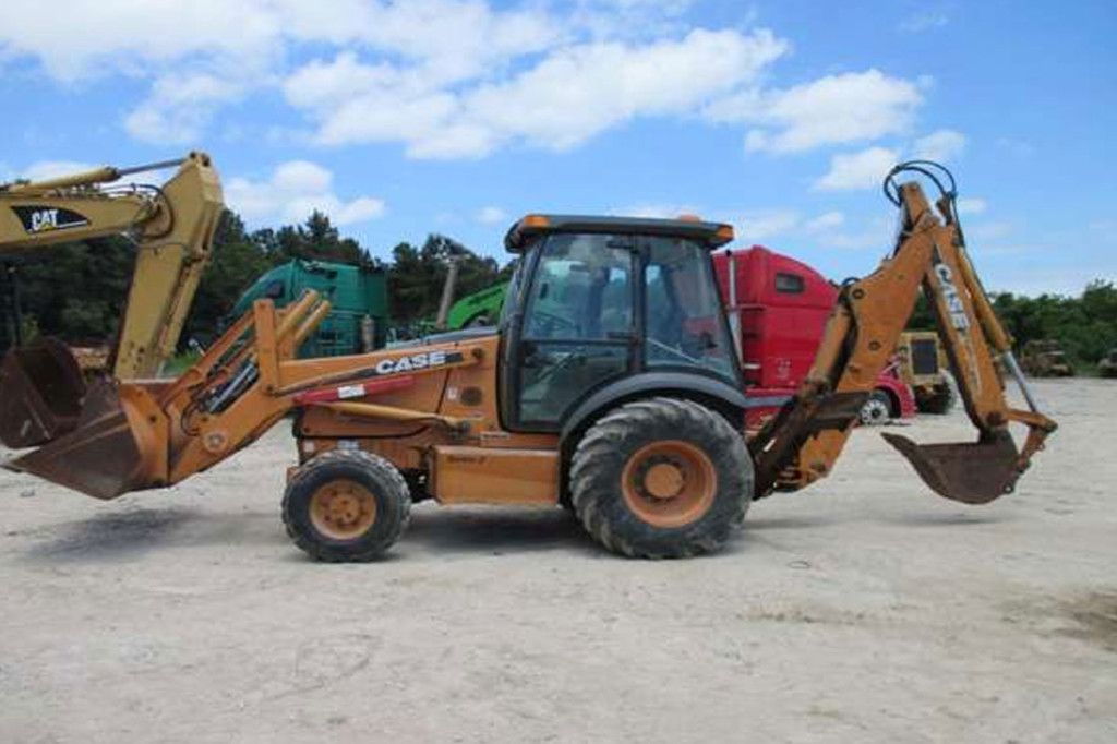 Small Case Backhoe Loader and its three Components