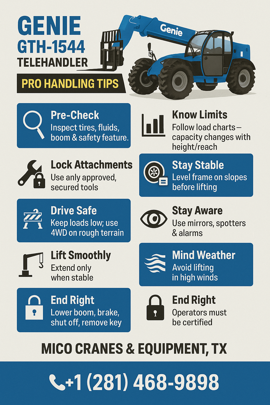 Used Genie GTH-1544 Telehandler Forklift for Sale