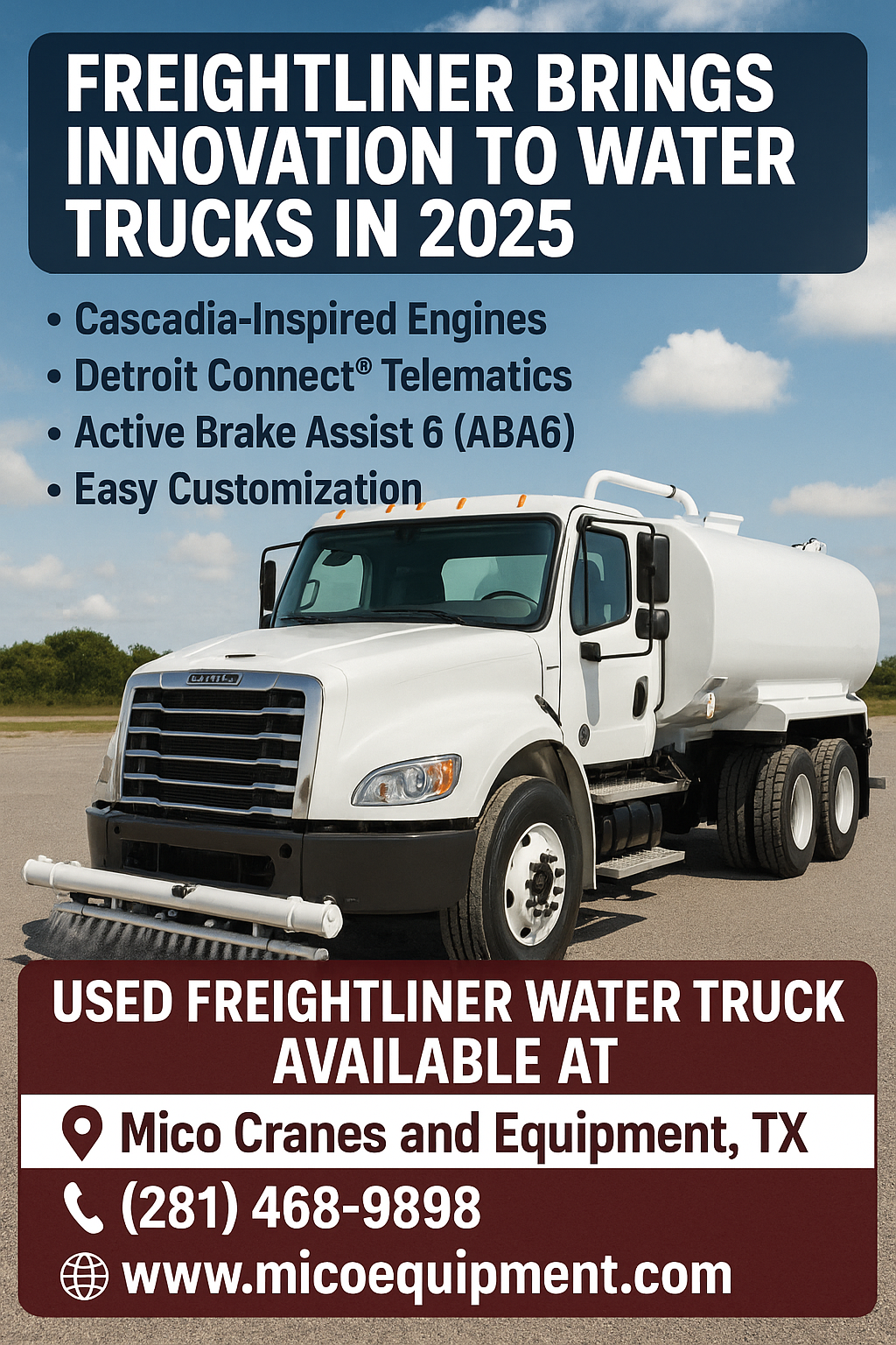 Freightliner Brings Innovation to Water Trucks in 2025 - Machinery Asia ...