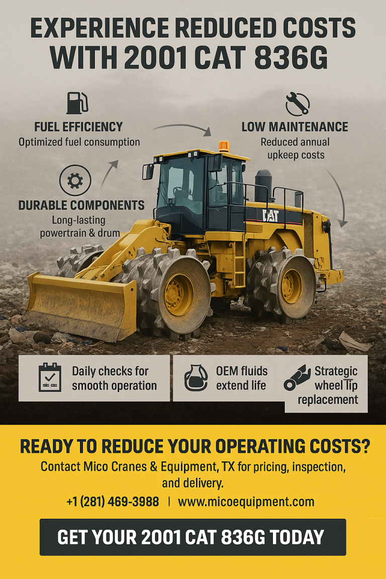 2001 CAT 836G to Achieve Reduced Operating Costs - Used Equipment