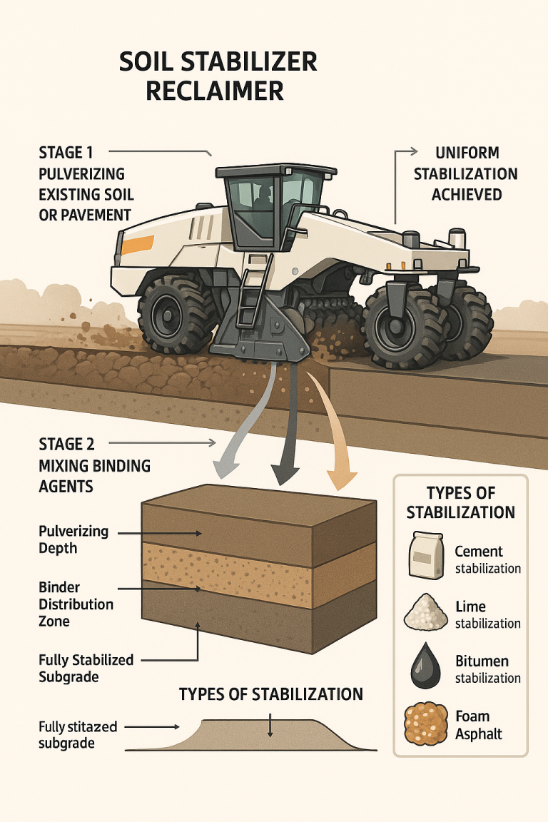 Soil Stabilizer / Reclaimer for Rent