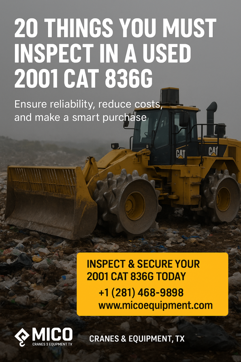20 Things You Must Inspect in Used 2001 CAT 836G - Machinery Asia, your ...
