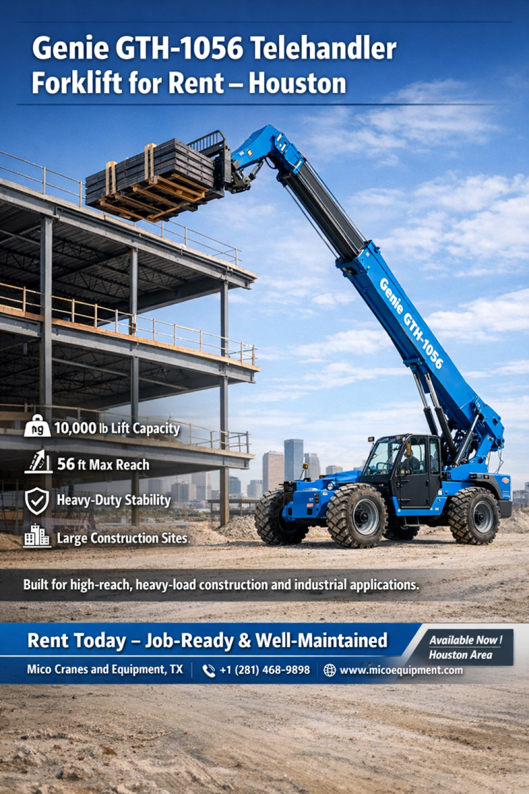 Genie GTH-1056 Telehandler Forklift for Rent in Houston, TEXAS