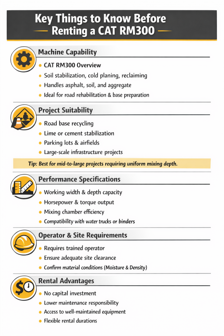 CATERPILLAR RM300 Soil Stabilizer / Reclaimer for Rent